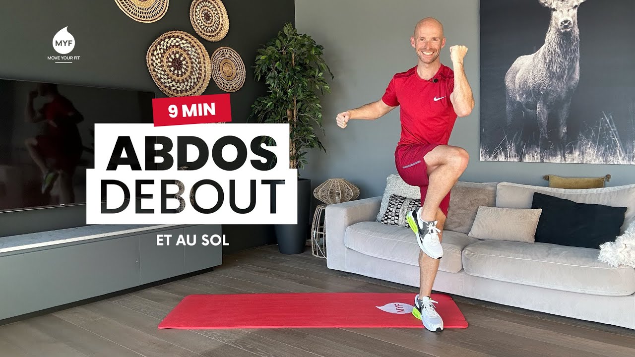🔥 9 min - Abdos Debout et au SOL - Ventre Plat & Taille Fine ...