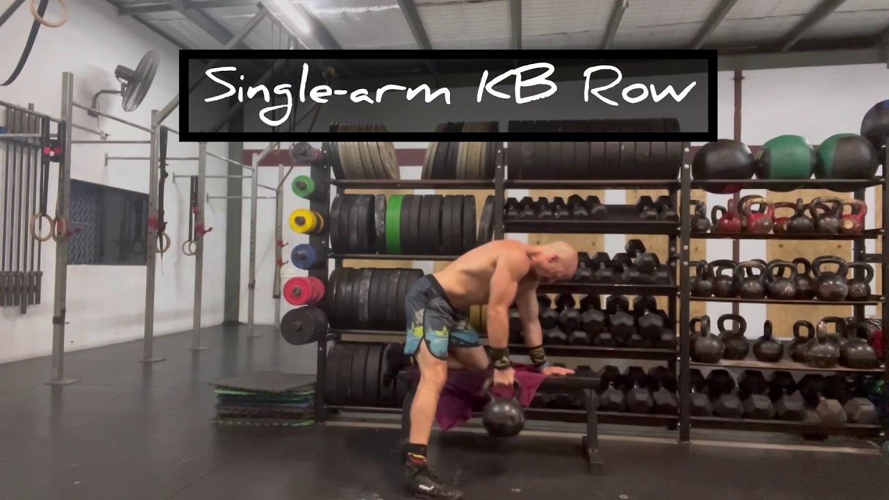 Single arm KB rows - YouTube