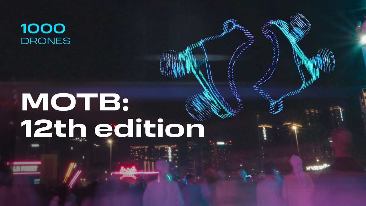 The MOTB Retro Vibe Drone Show at Dubai Shopping Festival's Grand ...