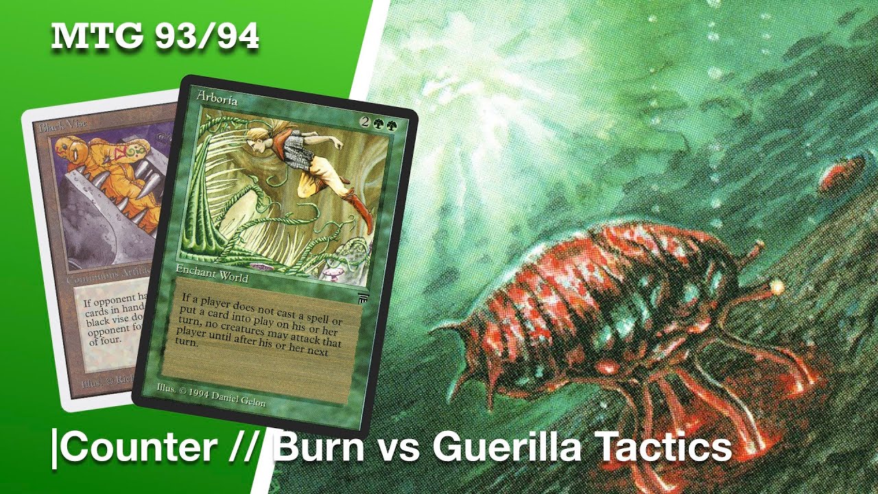 Counter // Burn vs Guerilla Tactics, Old School Magic The Gathering # ...