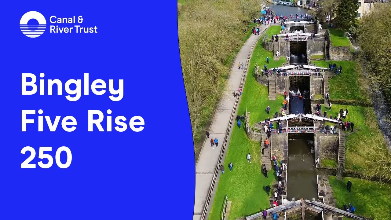 Bingley Five Rise 250th anniversary - YouTube