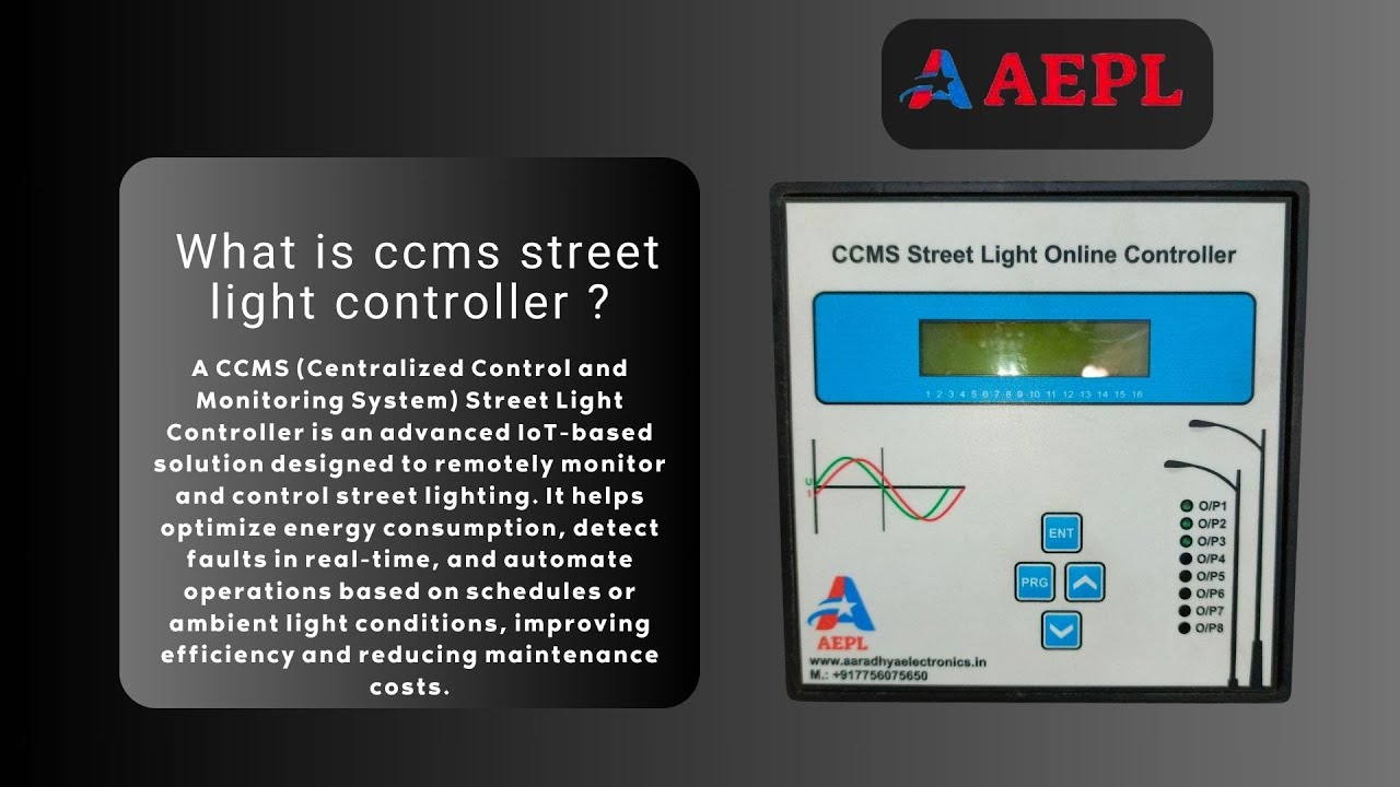 CCMS Street Light Panel | Smart Energy Saving Solution #iot # ...
