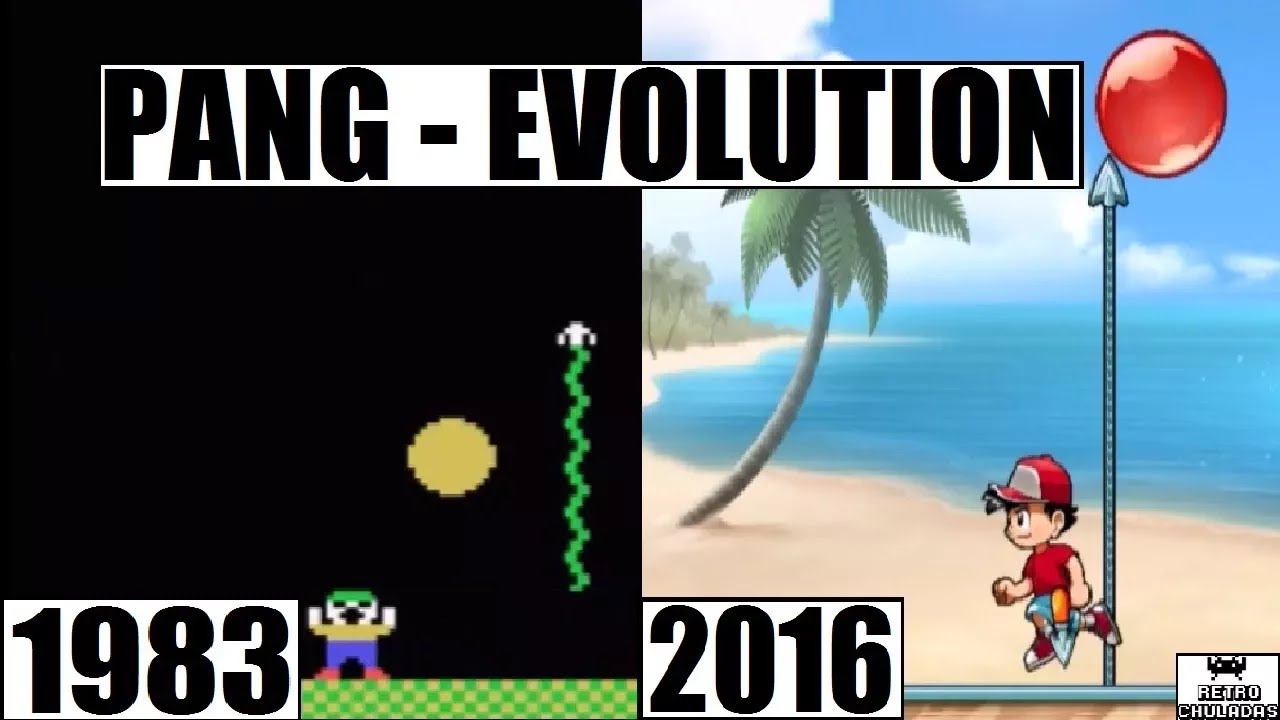 Pang 🎈 Videogame Evolution (1983 - 2016) ⏲️ Pang Evolucion del ...