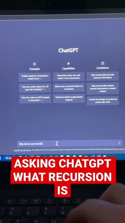 CHATGPT KNOWS WHAT RECURSION IS? - YouTube