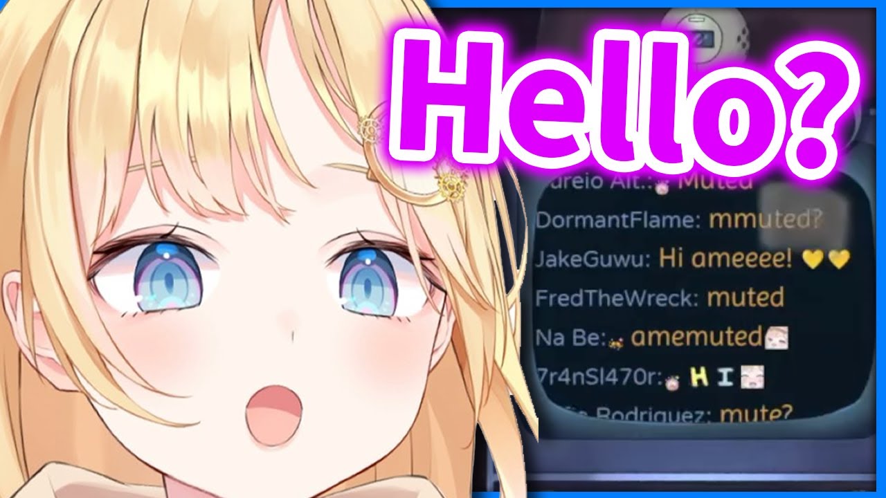 Ame Forgot to Unmute 【Amelia Watson / HololiveEN】 - YouTube