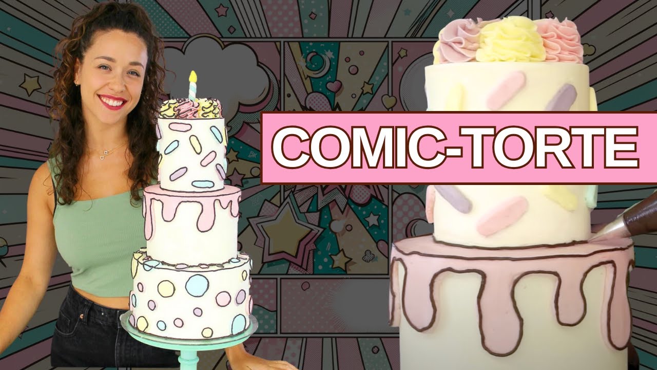 Verrückte COMIC-TORTE Kreation! 🎂 Einfaches Tutorial & Tipps - YouTube