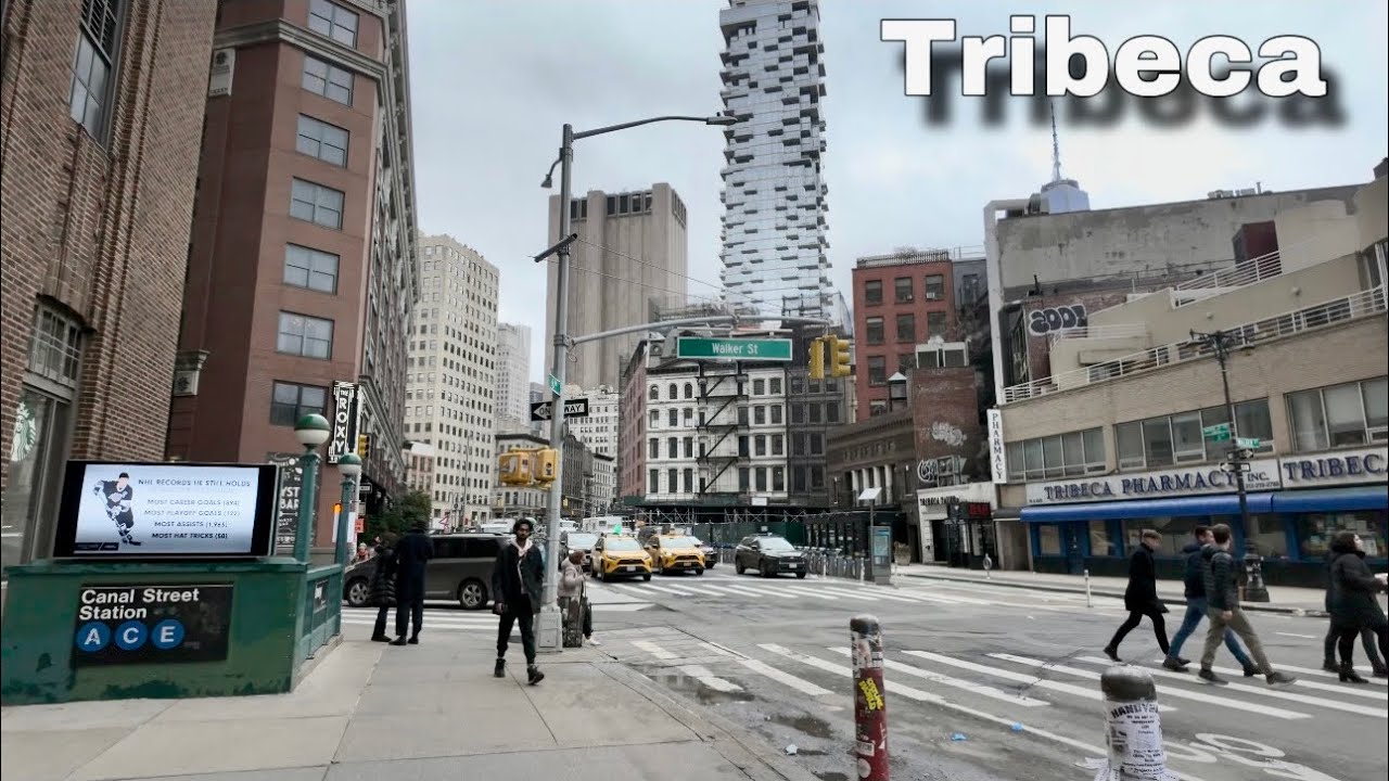 New York City Walking Tour TRIBECA Lower Manhattan - YouTube