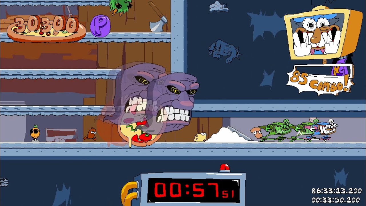 Pizza Tower - LAP HELL - Pizza Pursuit - Wasteyard Lap 5 P Rank as The ...