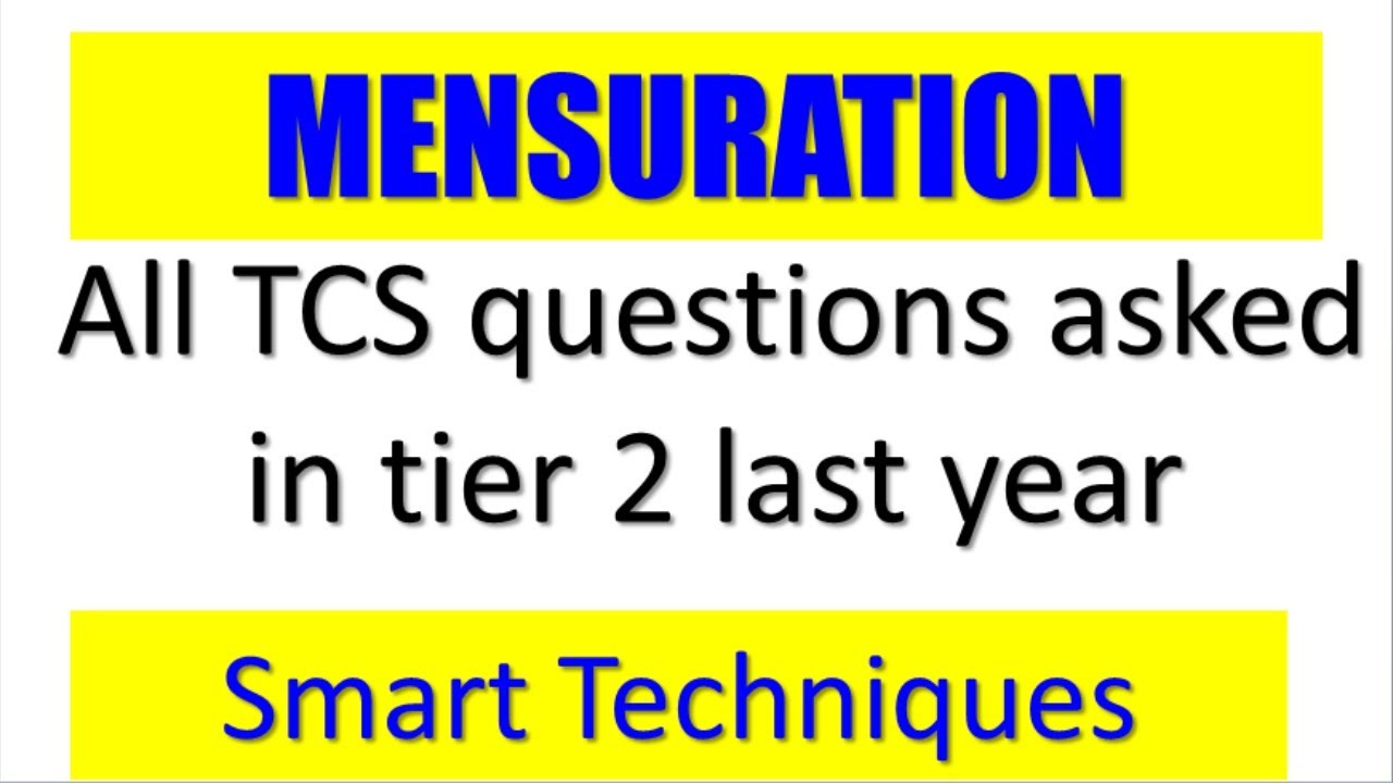 ssc cgl tier 2 maths : all mensuration questions asked in tier 2 last ...