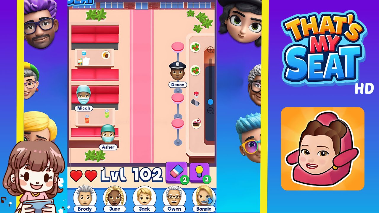 That's My Seat level 102 Solution Walkthrough - YouTube