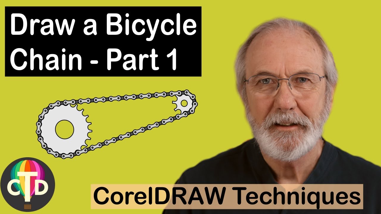 Draw a Bicycle Chain with CorelDRAW Part 1 - YouTube