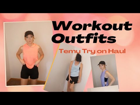TEMU Try On Haul Activewear Clothing Edition! - YouTube