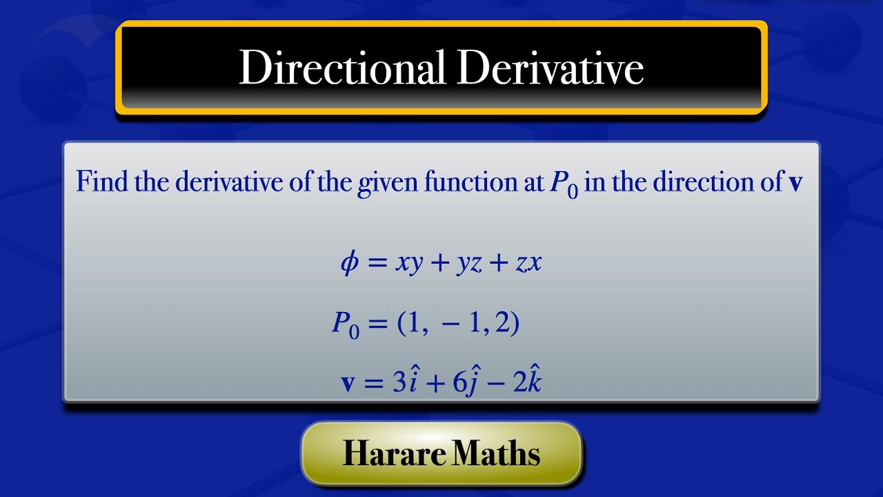 Directional Derivative - YouTube