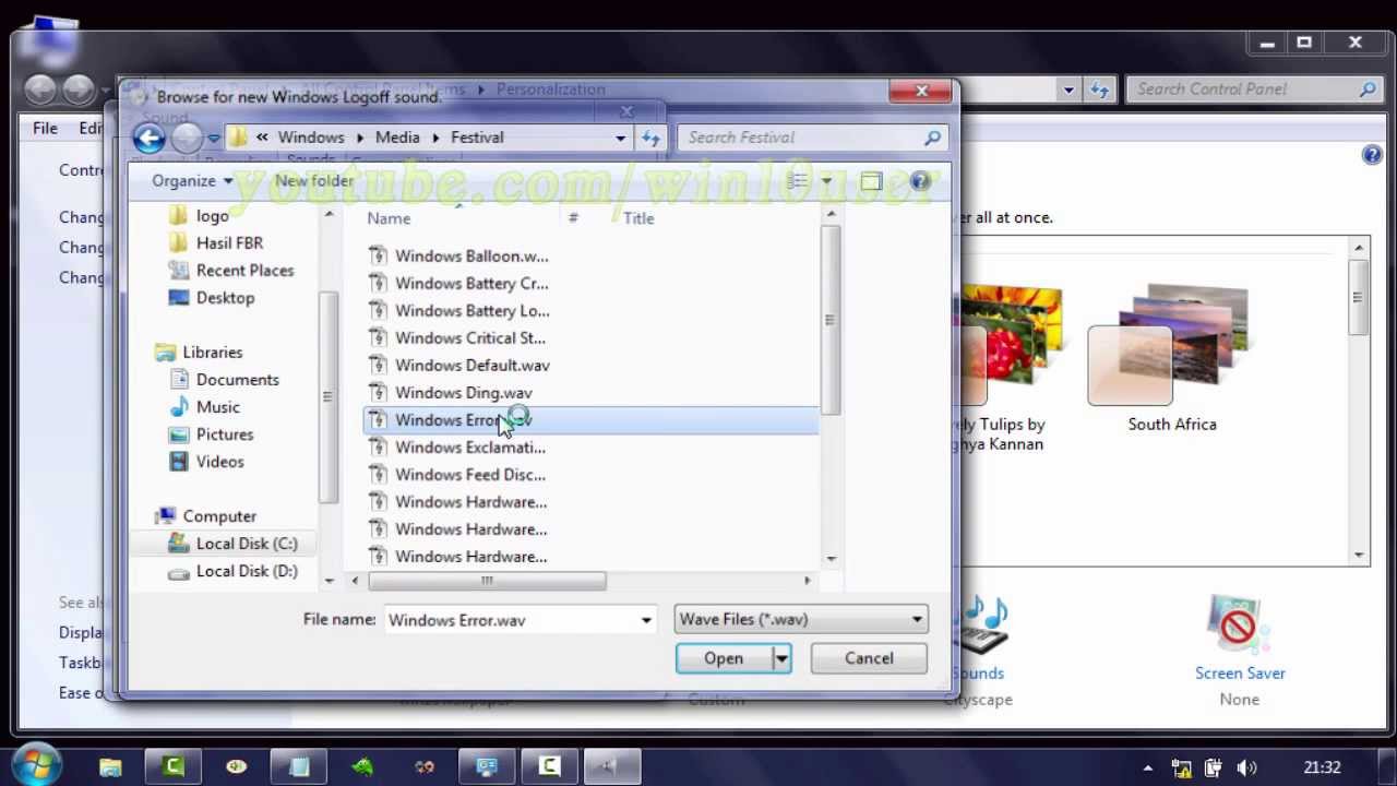 Windows 7 Tips : How to Change Windows Logoff Sound (Program Events ...