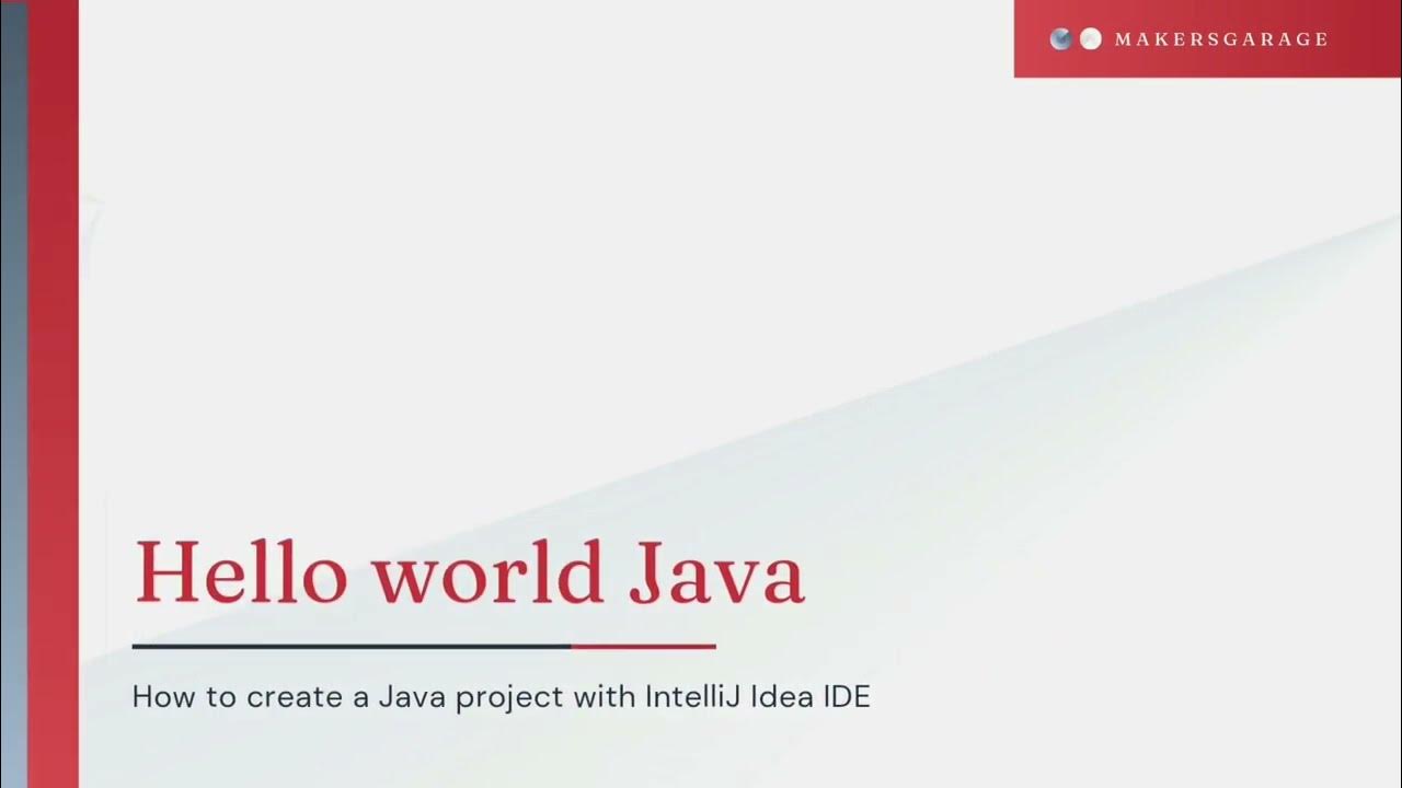Hello world maven based Java project with IntelliJ Idea in 3mins - YouTube