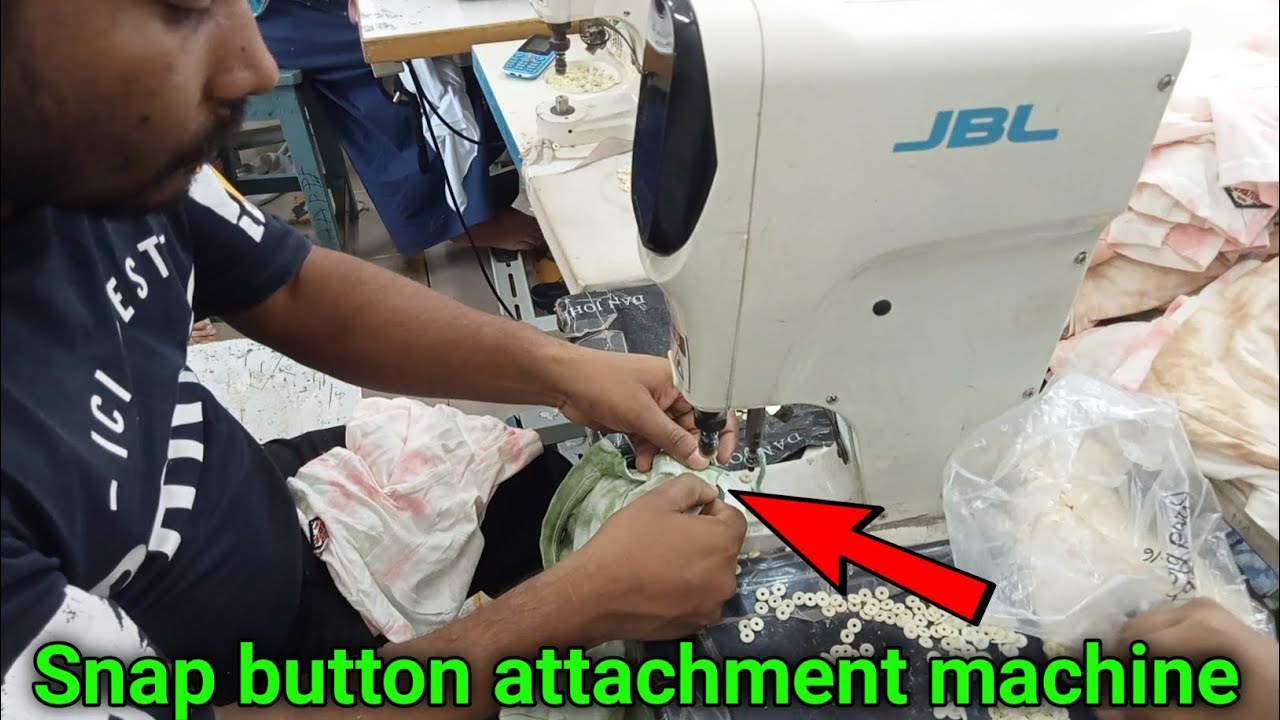 How to Snap button attachment machine 2025 sewineg garments machine ...