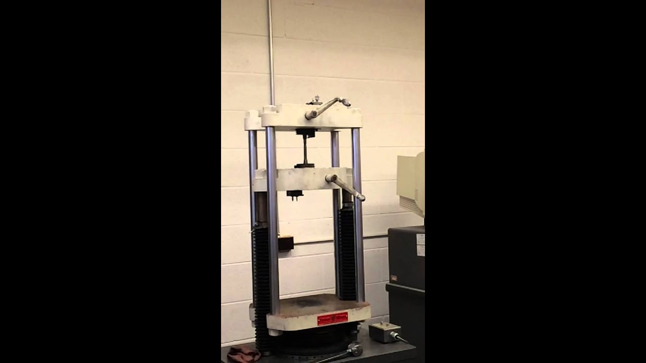Slow-mo tensile strength test - YouTube