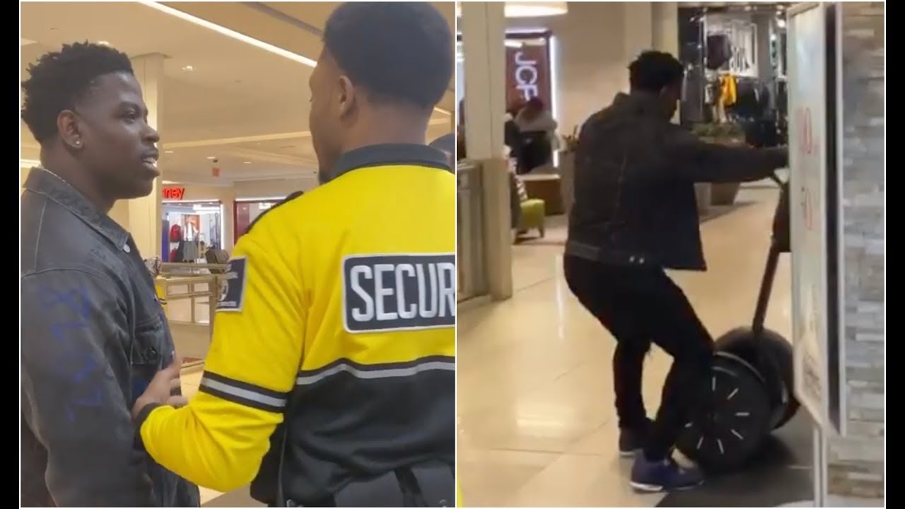 Casanova Tries To Steal Security Guard Segway Ultimate Fail - YouTube