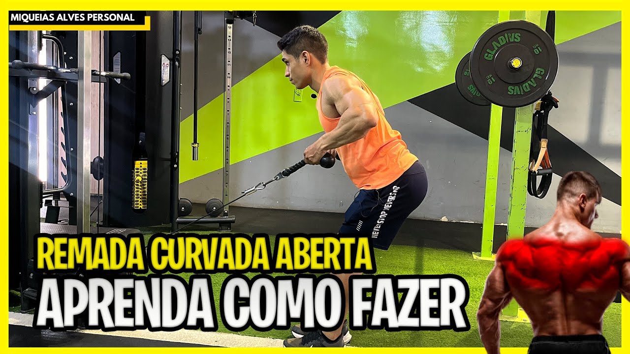 REMADA CURVADA COM HALTERES PEGADA ABERTA - COMO FAZER CORRETAMENTE ...