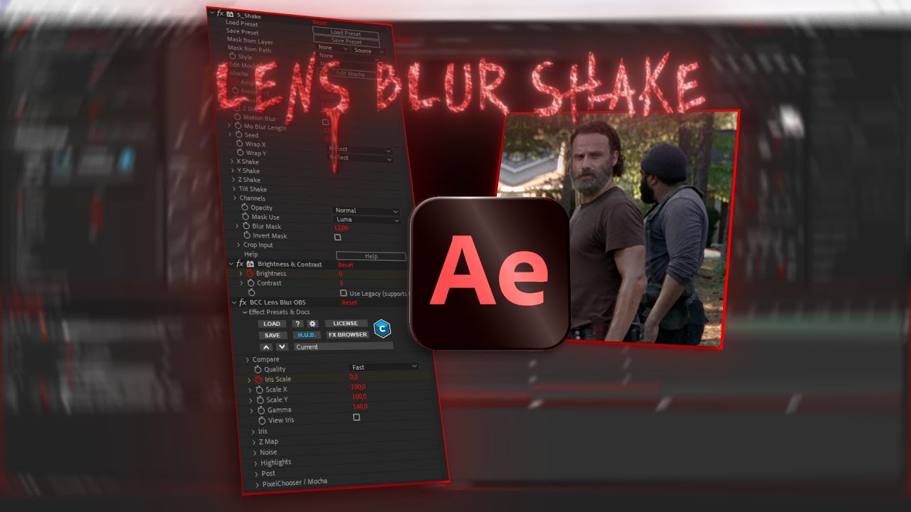 How to create a Clean SHAKE /Lens Blur Shake for EDITS on After Effects ...