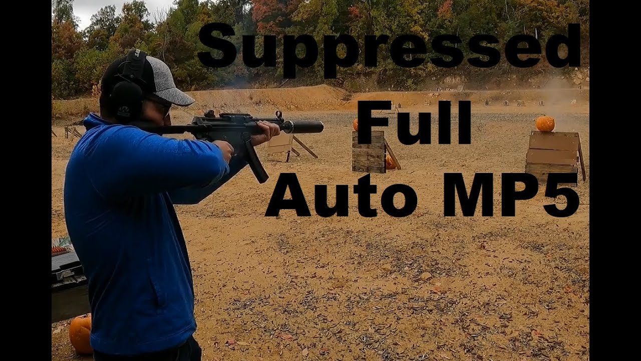 450 ROUNDS through a suppressed FULL AUTO MP5 - YouTube