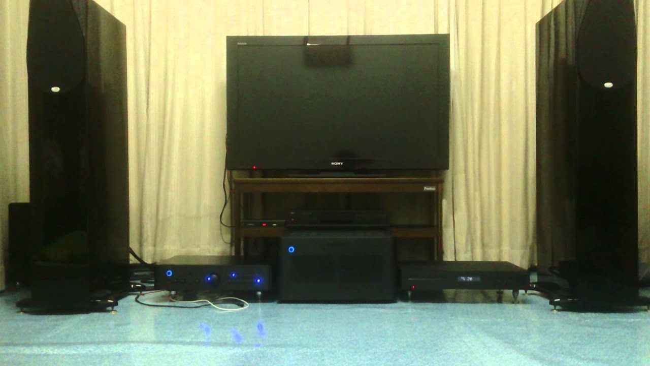 Rotel rb 1592/rc 1580/Audiolab 8200 cd/NHTclassic4 - YouTube