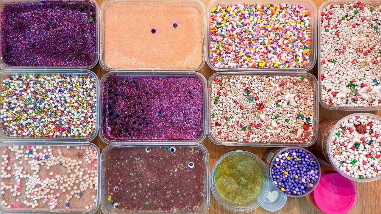 Mixing and Fixing Old Slime - Giant Slime Arm Workout - Satisfying ASMR ...