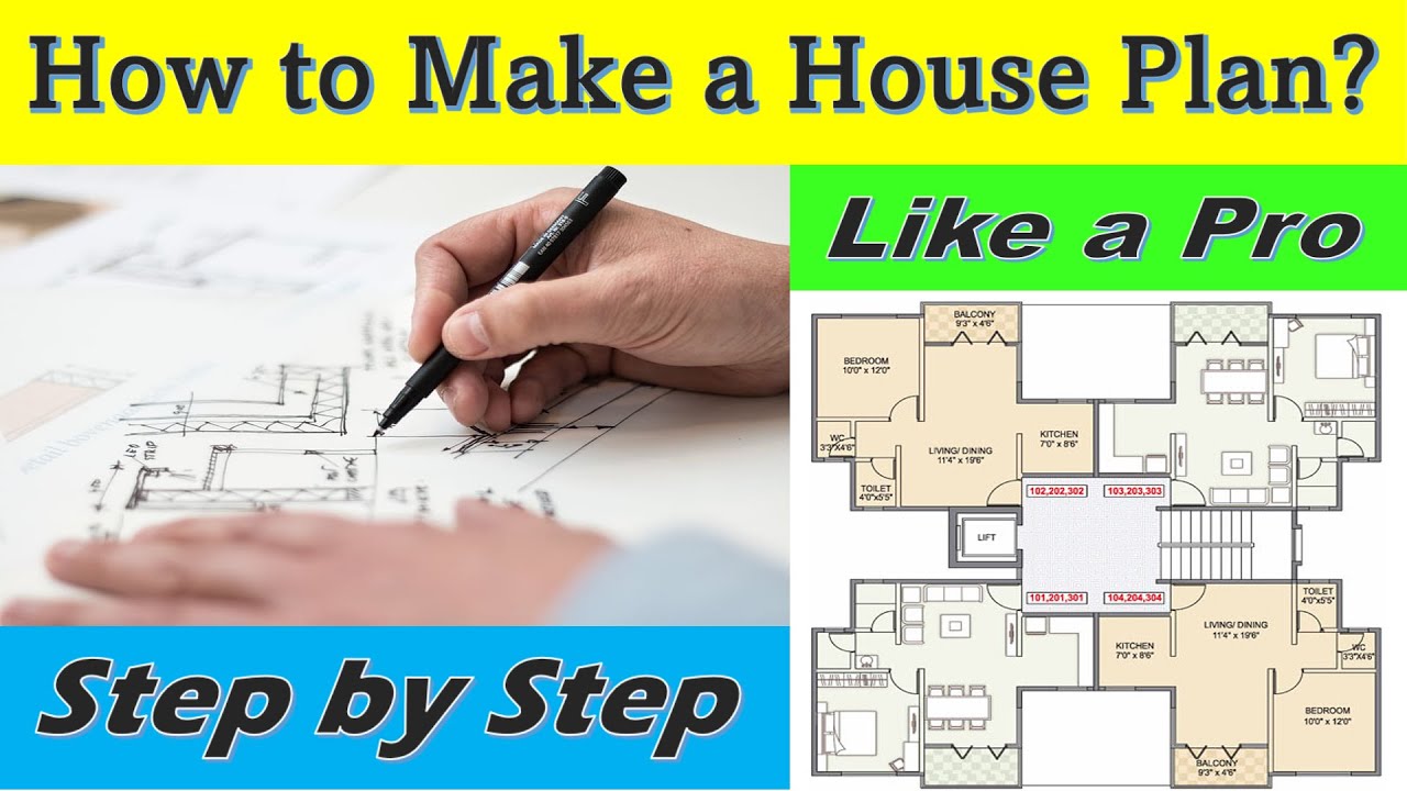 How to Draw House Plan Manually on Drawing Sheet Step by Step | How to ...