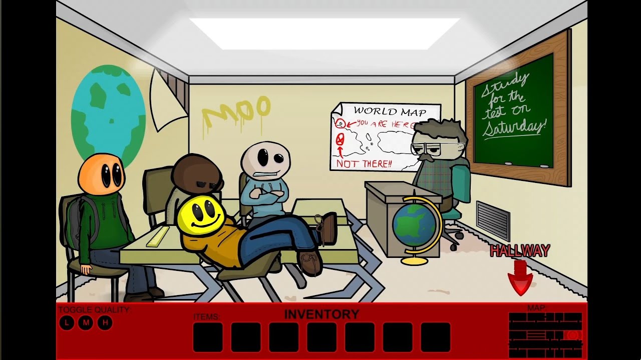 Riddle School 3 (Flash game) Walkthrough | Both Endings - YouTube