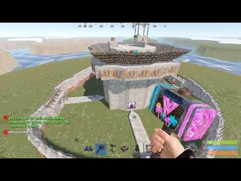 RUST - BASE DESIGN - 3x3 with shell, peek downs, shooting floor, external TC's with compound ...