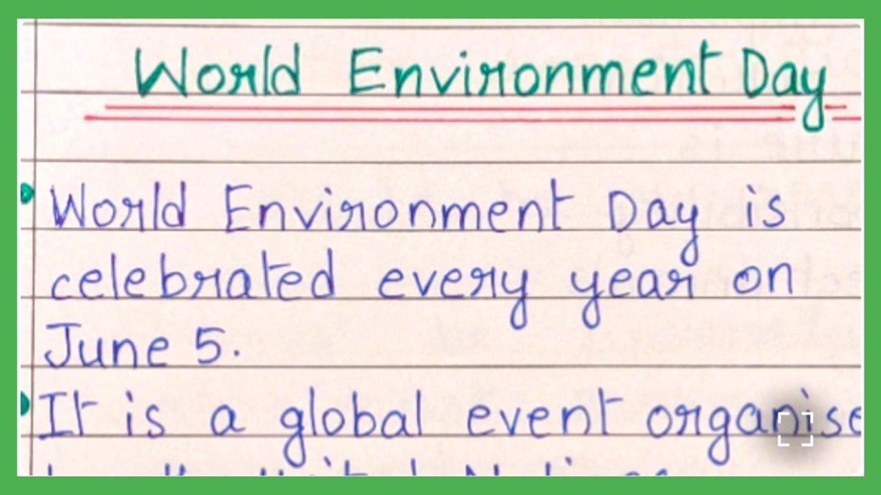 World Environment Day Essay in English | 20 Lines on World Environment ...