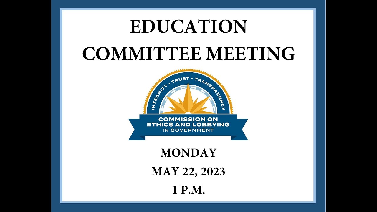 May 22, 2023 Education Committee Meeting - YouTube