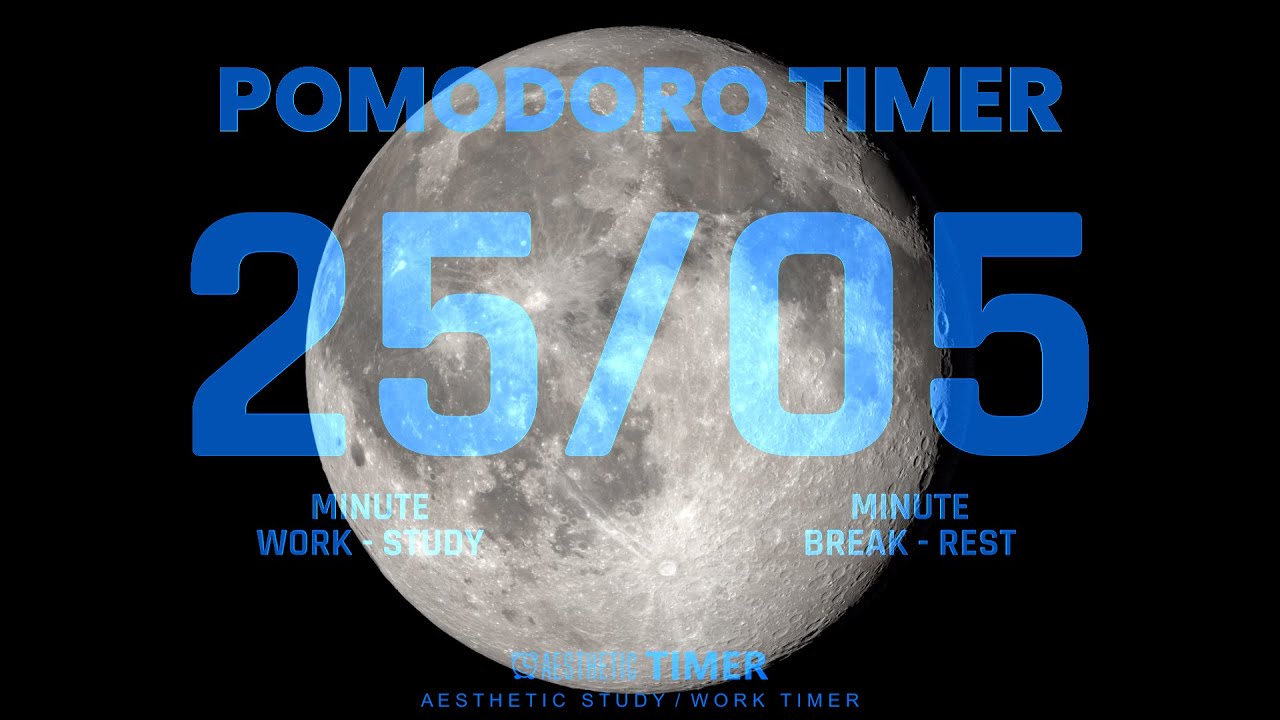 Conquer Your Studies with 25/5 Pomodoro Technique! 25 Minute Study Timer + 5 Minute Breaks - YouTube