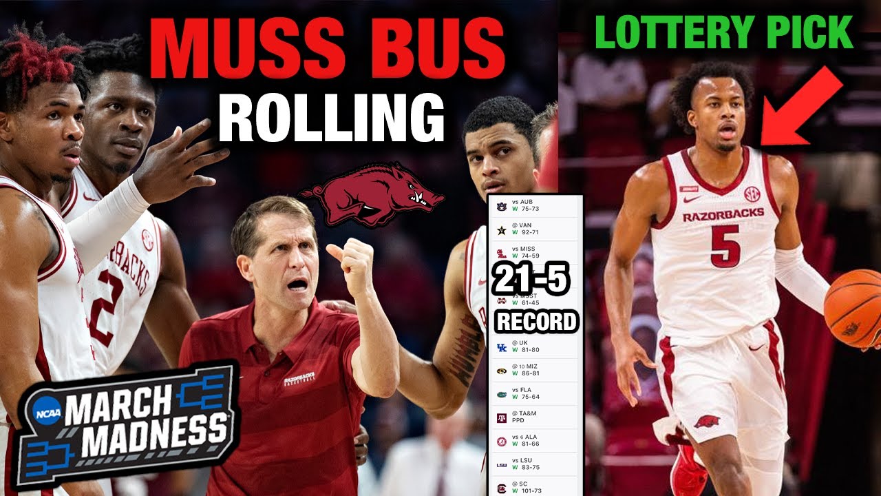 Arkansas is RED HOT riding the MUSS BUS into March Madness - YouTube