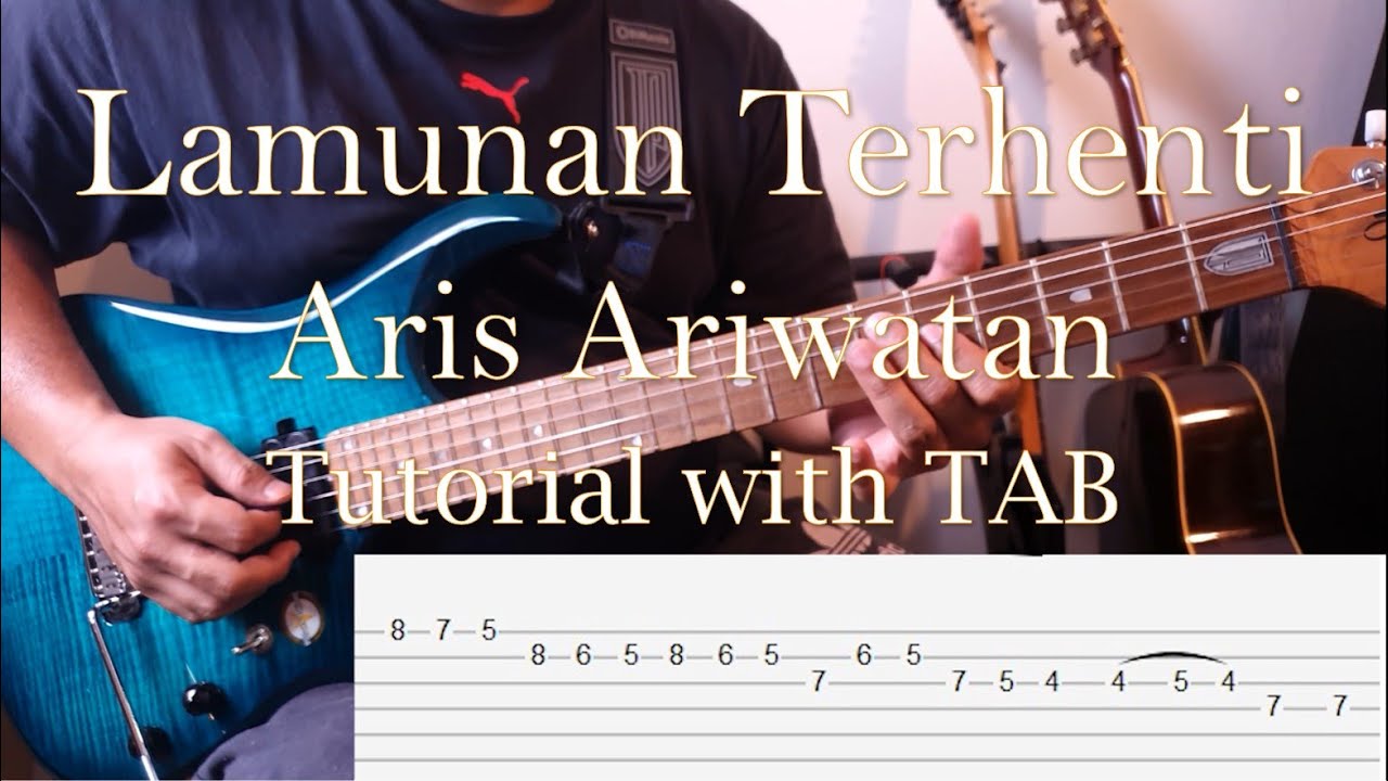 Aris Ariwatan - Lamunan Terhenti - Guitar Intro & Solo Tutorial with ...