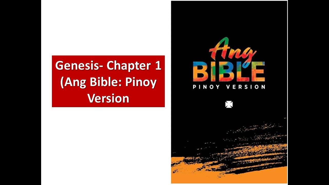Genesis- Chapter 1- Ang Bible: Pinoy Version - YouTube