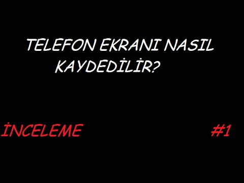 Rehber|Telefon Ekranını Kaydetme|#1