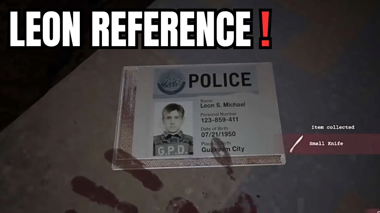 A.I.L.A – Leon S. Kennedy Reference! Finding Leon’s ID Card (Hidden ...