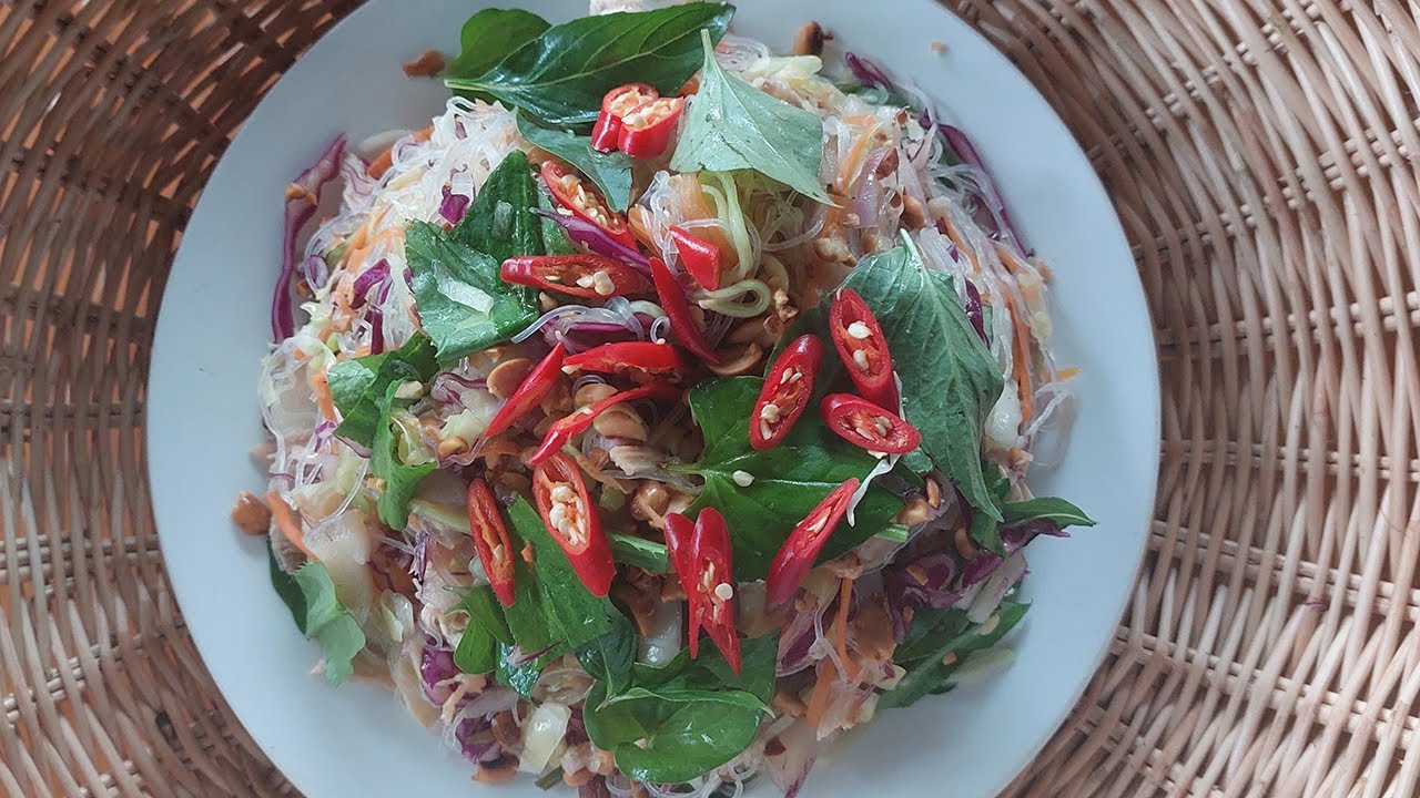 របៀបធ្វើញាំ How To Make Khmer Mixed Salad Youtube