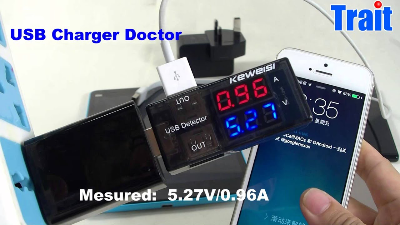 Current Voltage Charging Detector USB Charger Doctor - YouTube