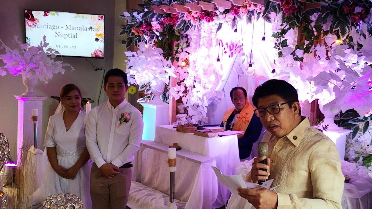 Jesherun and Tricia Wedding with Sir Cris Roque - YouTube