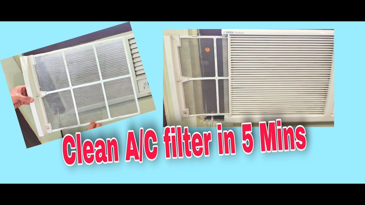 Clean air conditioning pre-filter |AC filter cleaning|AC service|AC ...