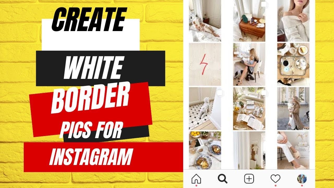 How to Add white Border on your Instagram pics very easy and simple way ...