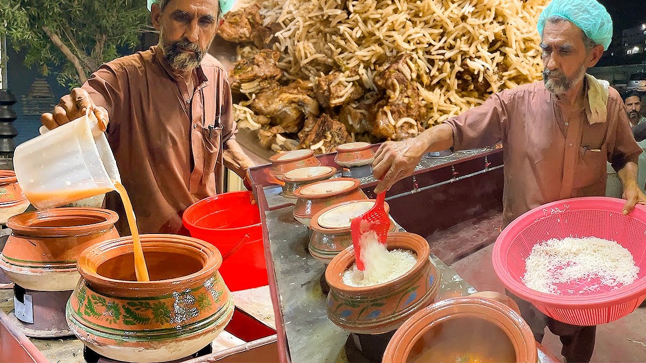 Pot Biryani Recipe | Traditional Mutton Biryani Cooking in Clay Pot ...