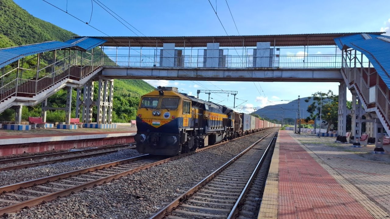 [3 IN 1] NELLIMARLA RAILWAY STATION WDG-4D ENGINE SOUND + PALASA MEMU ...