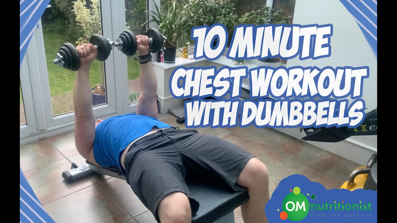 10 Minute Chest Workout With Dumbbells - YouTube