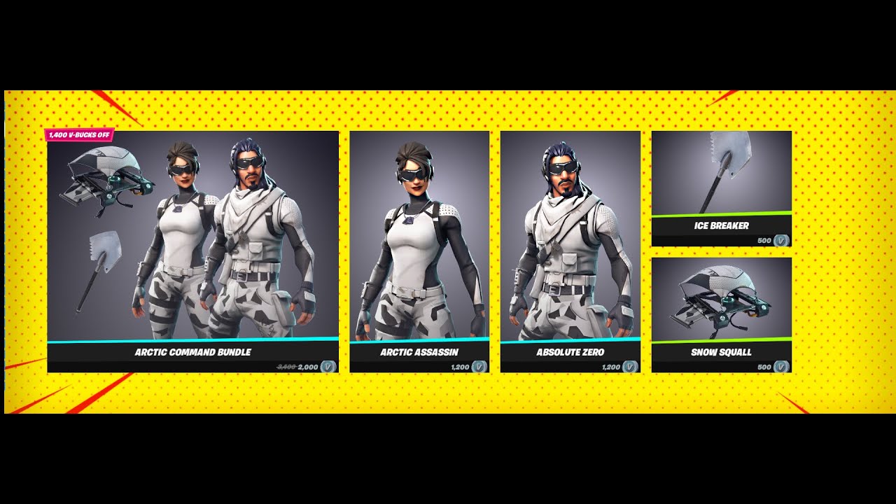 Fortnite Arctic Command Bundle Review - YouTube