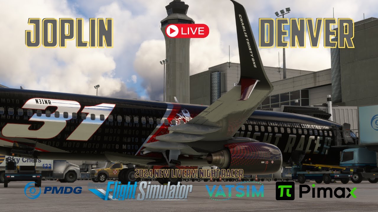 Flying VR LIVE! | PMDG 737 | Joplin – Denver | Pimax Crystal | VATSIM ...