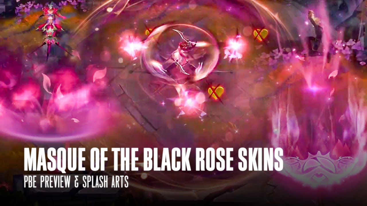 New Masque of the Black Rose Skins | PBE Preview | League of Legends ...