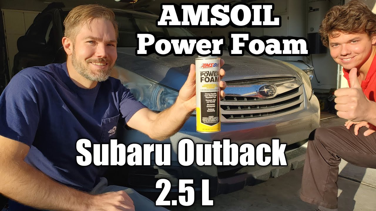 2011 Subaru Outback AMSOIL Power Foam Engine Cleaner - YouTube